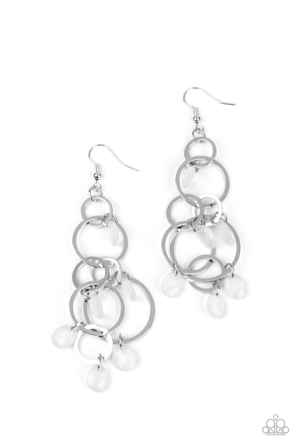 Dizzyingly Dreamy - White Earring – Treasures with Tara